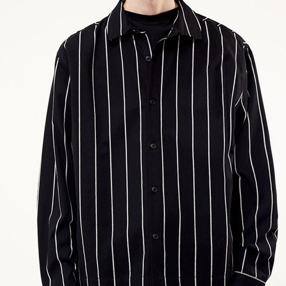 PacSun | Shirts | Pacsun Shirt Men Size Large Black And White Pinstripe ...